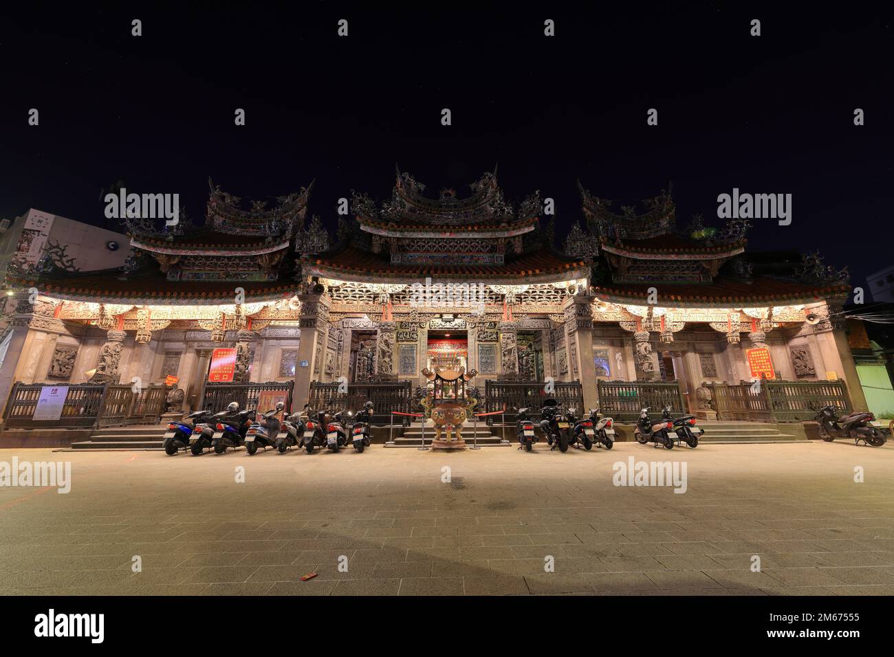 Sanxia Qingshui Zushi Temple with elaborate carvings and sculptures in ...