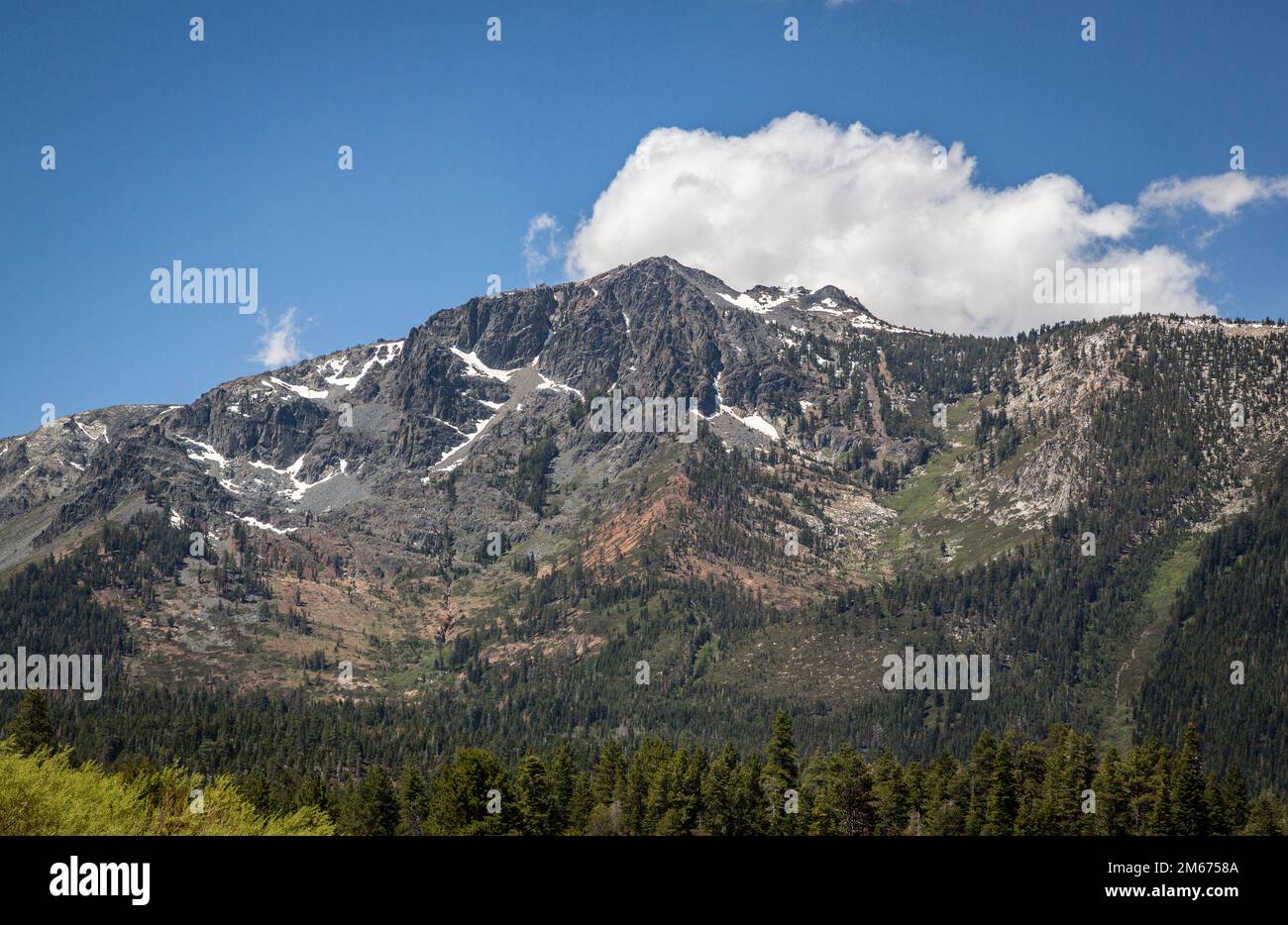 Western mountains with snow Stock Photo - Alamy