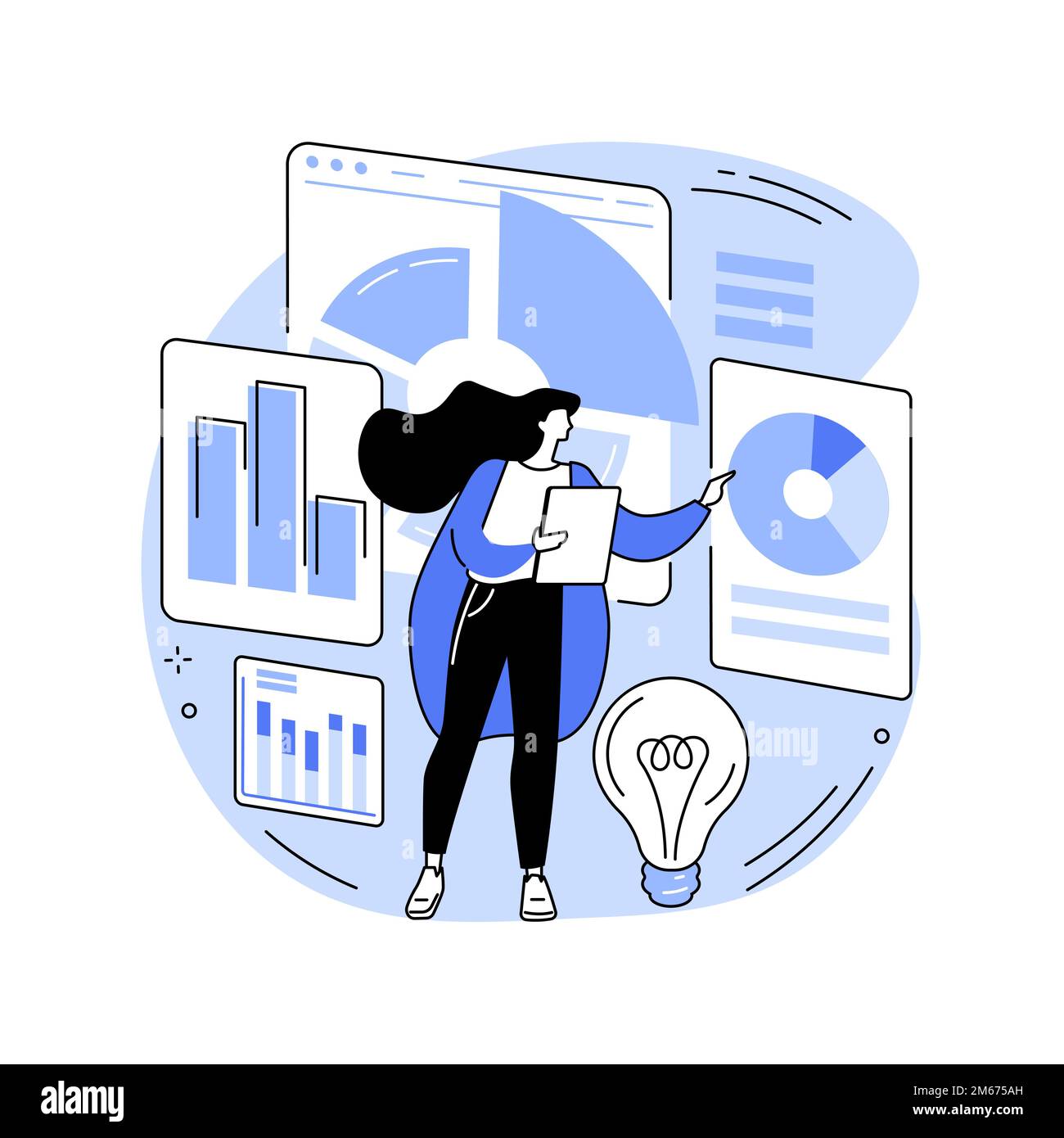 Competitive intelligence abstract concept vector illustration. Business ...