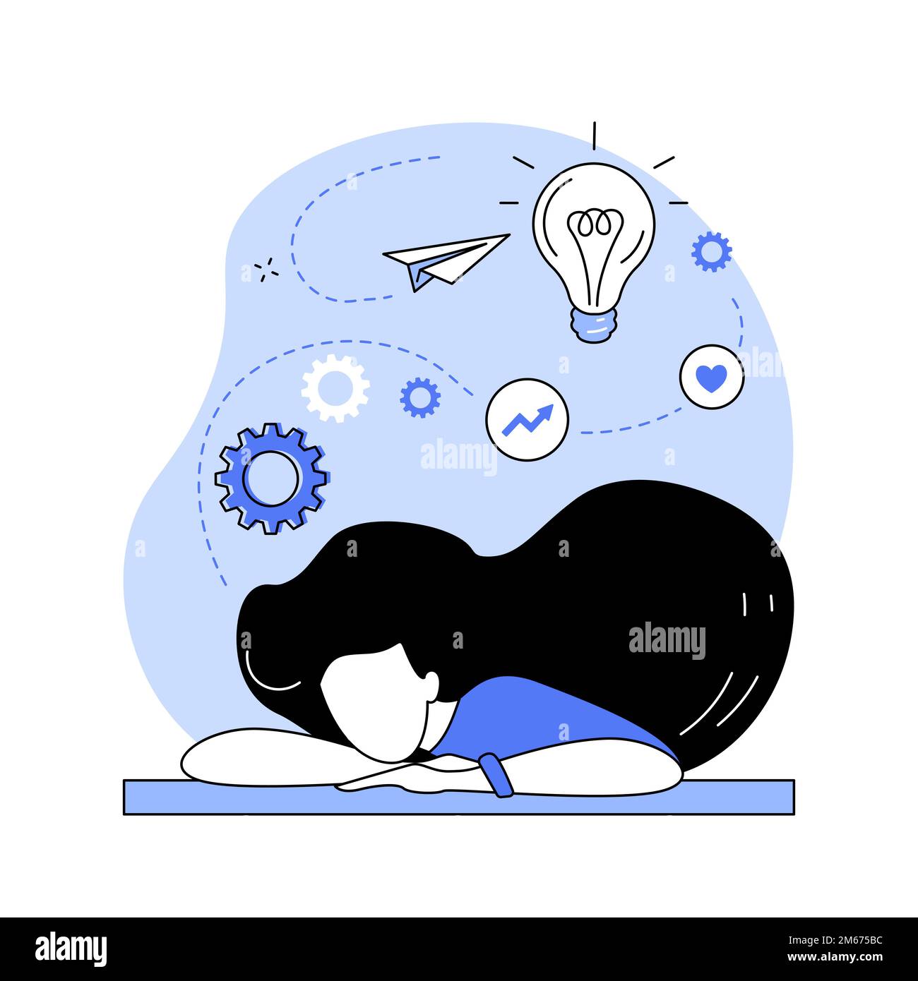 Imagination abstract concept vector illustration. Human imagination ...