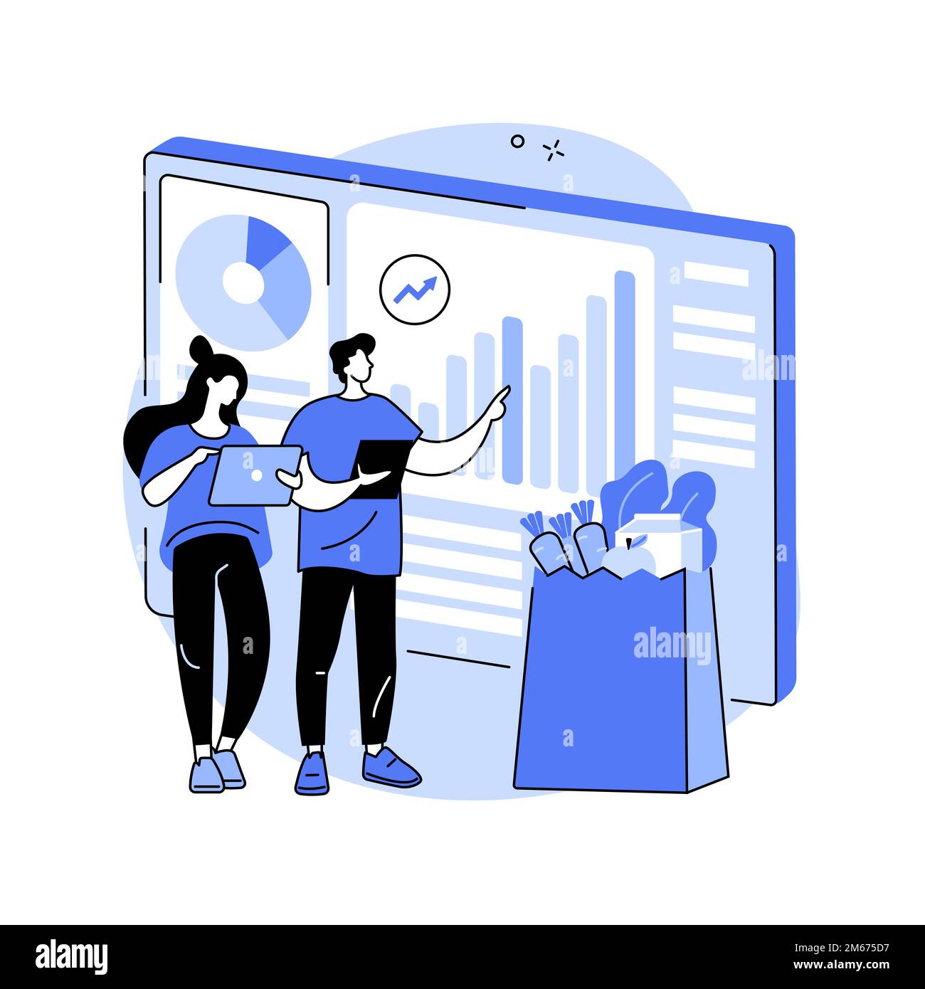 Food consumption abstract concept vector illustration. Country economic ...