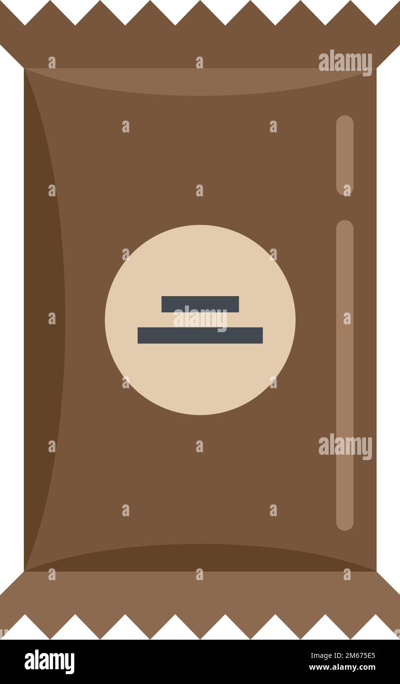 Protein snack bar icon flat vector. Sweet granola. Healthy food ...