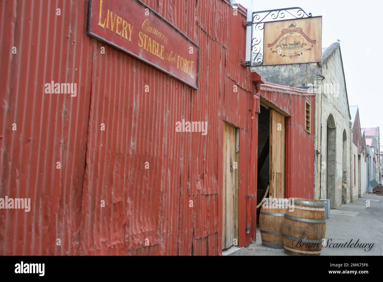 Oamaru New Zealand March 5 2010; historic Livery Stable and Forge ...