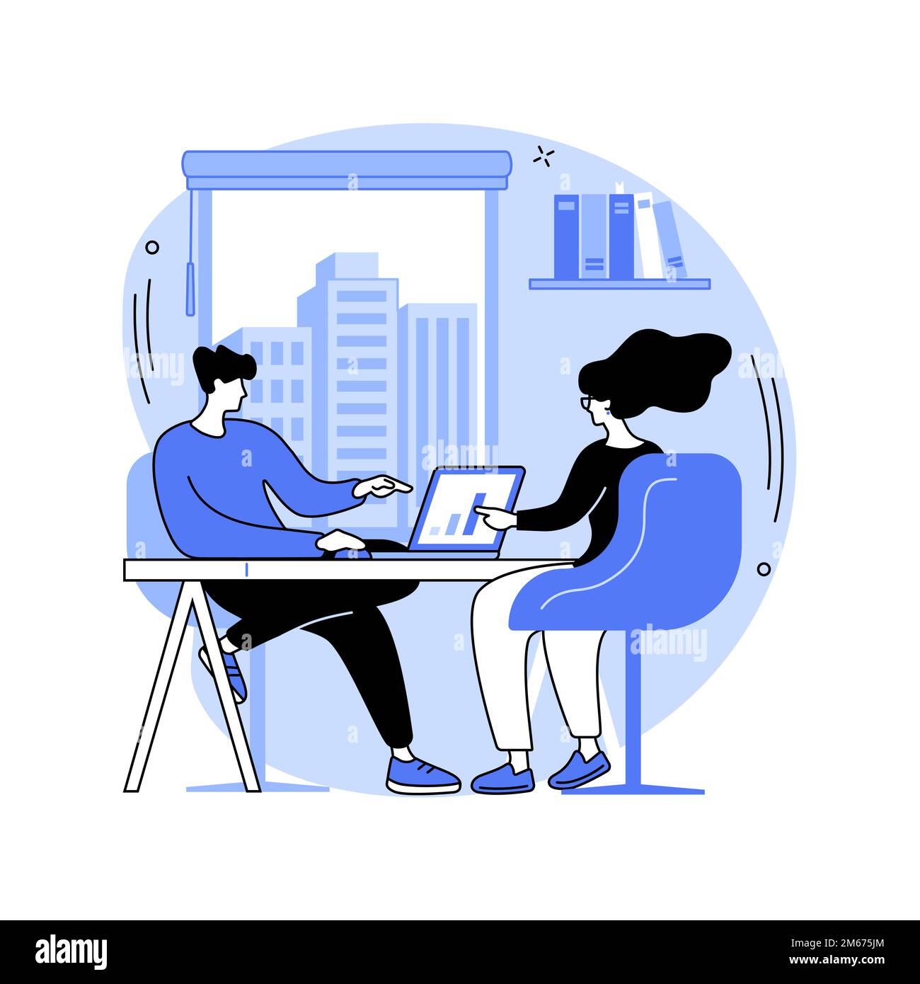 On-demand urban workspace abstract concept vector illustration ...