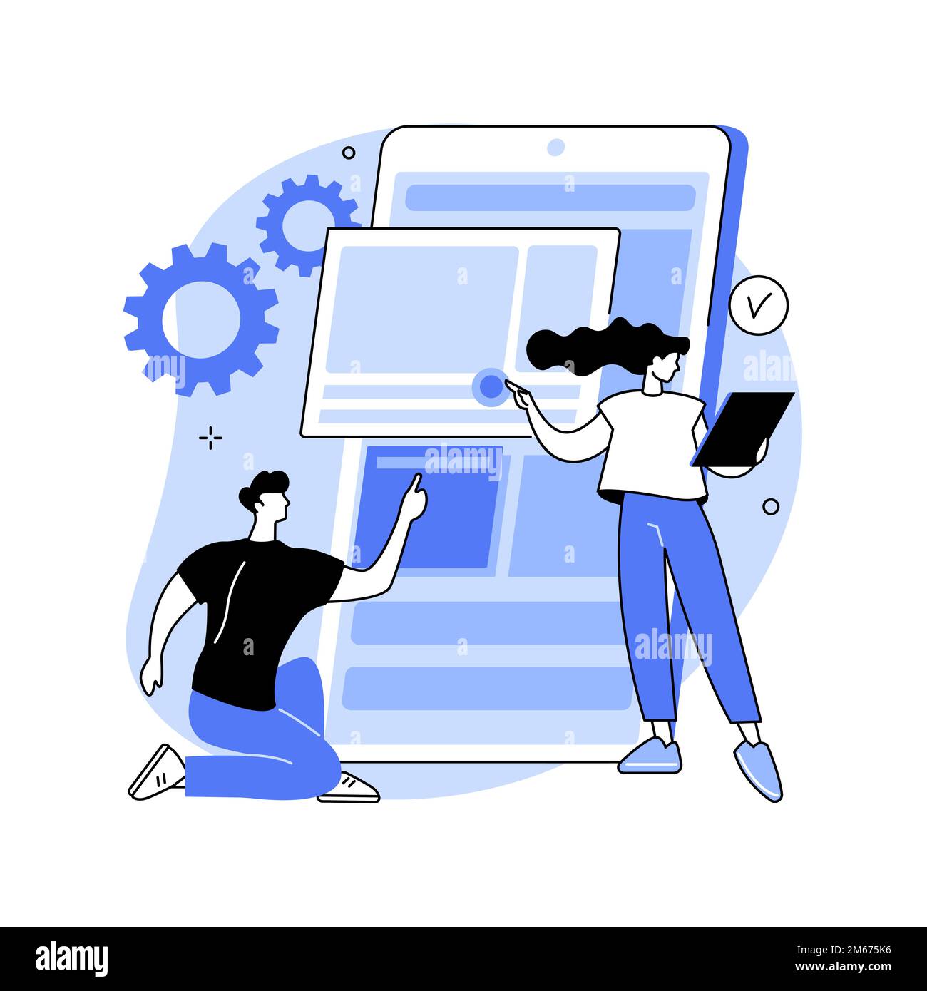 Experience design abstract concept vector illustration. User experience ...