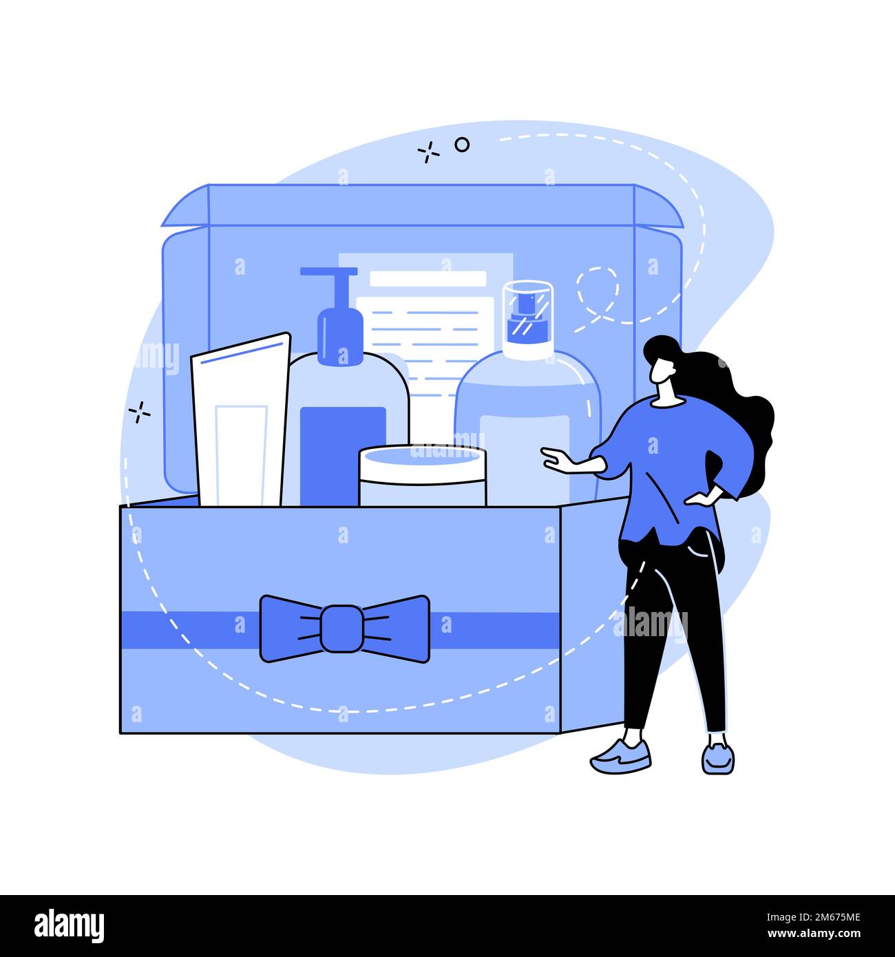 Box subscription service abstract concept vector illustration ...