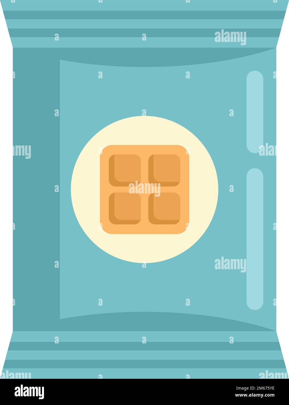Cereal snack bar icon flat vector. Granola food. Health nutrition ...