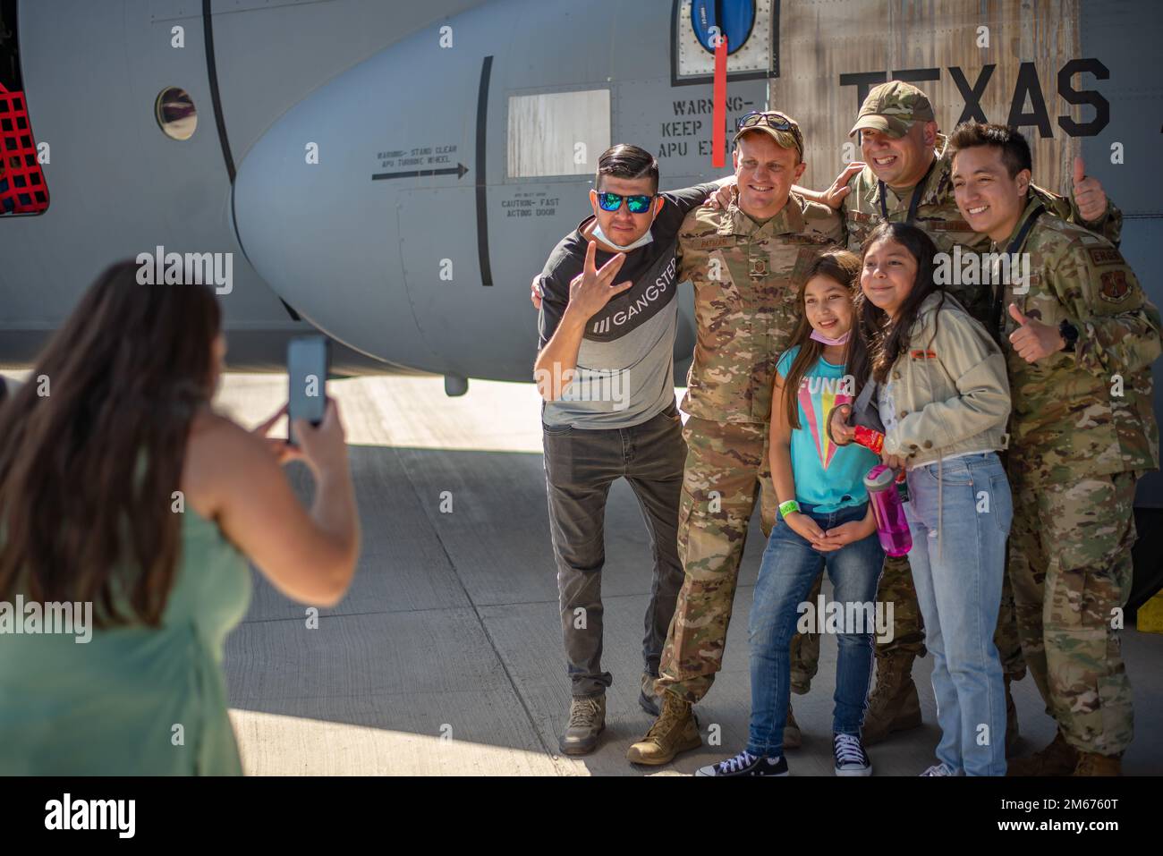 Texas Air National Guard Master Sgt. Jarrett Patman, left, Tech. Sgt ...