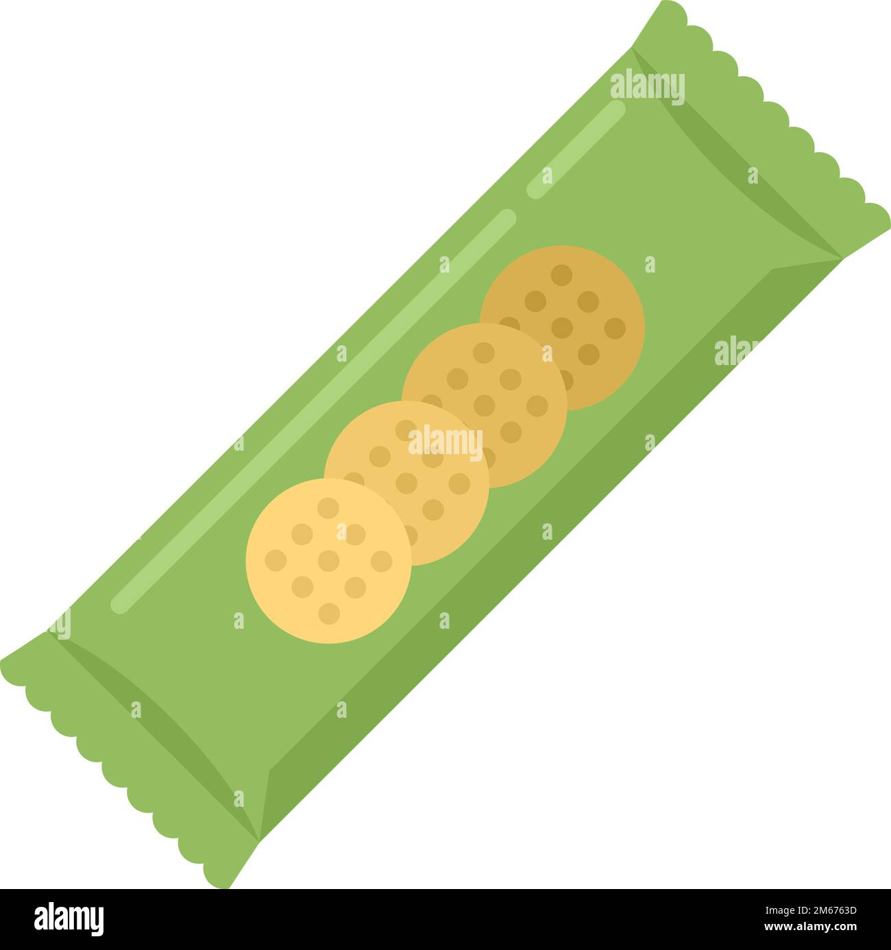 Candy snack bar icon flat vector. Cereal nut. Healthy food isolated ...