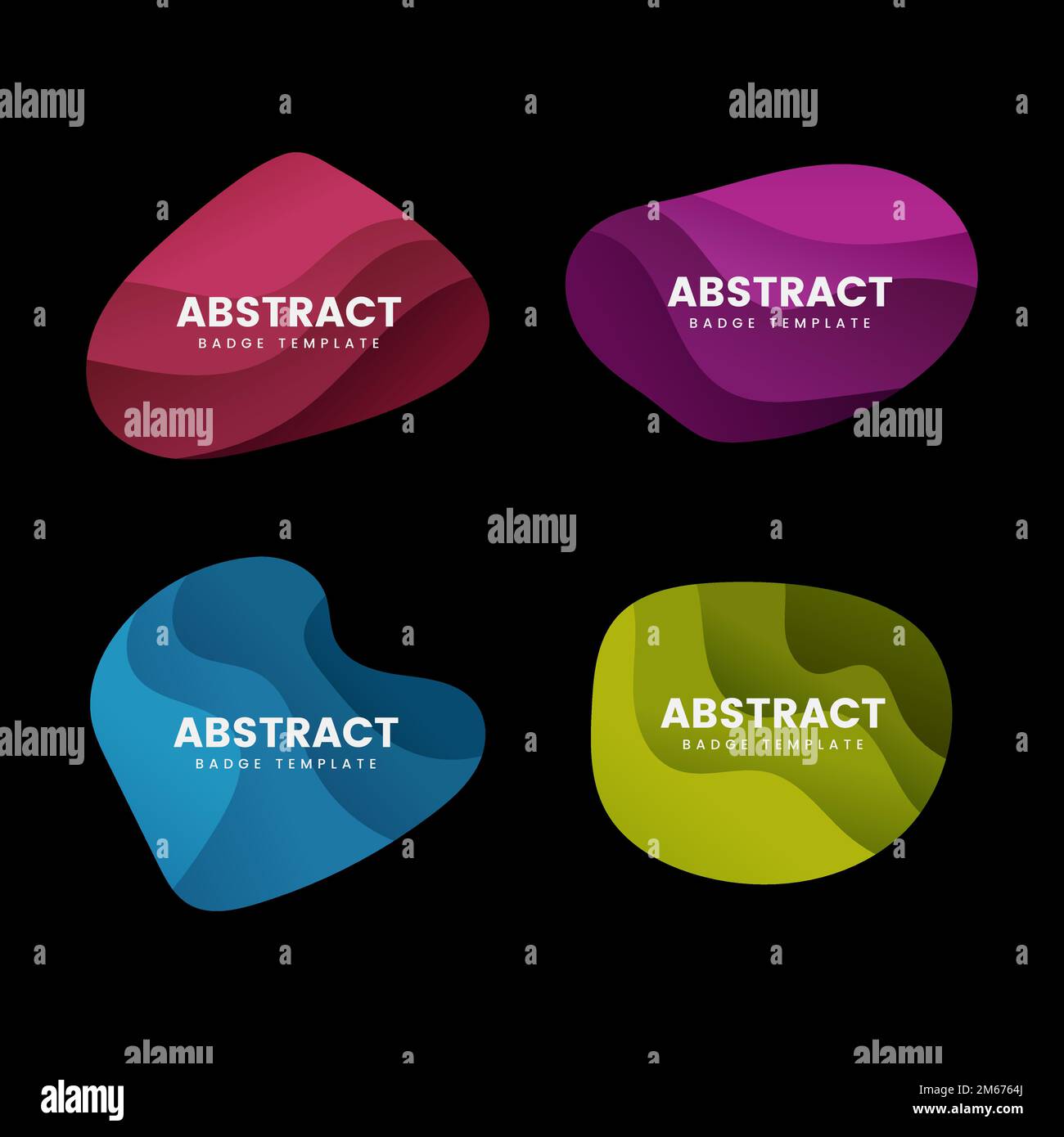 Abstract badge design vector set Stock Vector Image & Art - Alamy