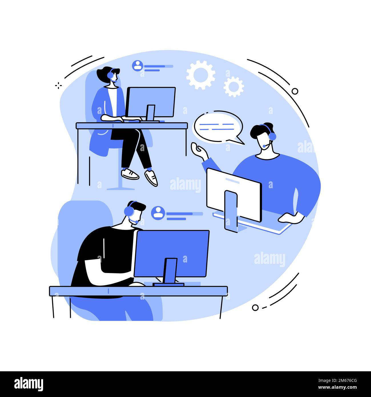 Esports player training abstract concept vector illustration. Cyber ...