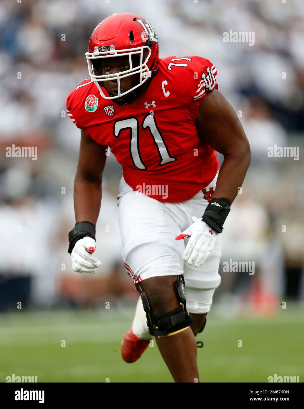 January 02, 2023. Utah Utes offensive lineman Braeden Daniels (71 ...