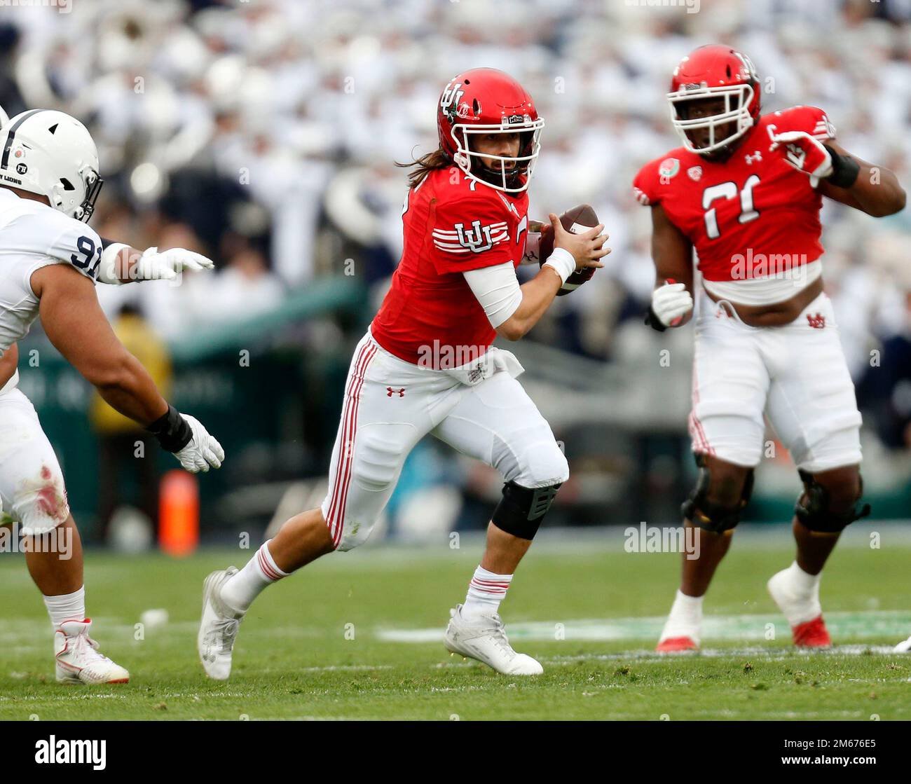 January 02, 2023. Utah Utes quarterback Cameron Rising (7) during the ...