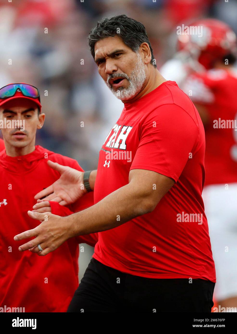 January 02, 2023. Utah coach Luther Elliss during the 2023 Rose Bowl ...