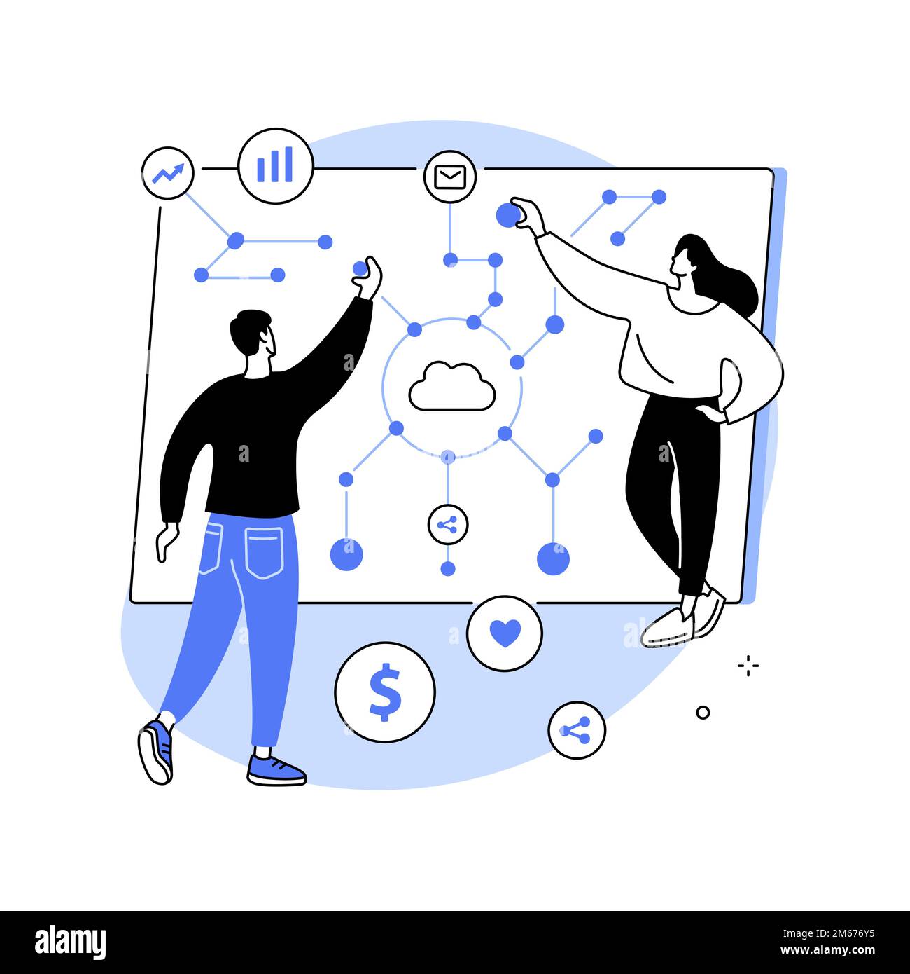 Big Data Architecture Abstract Concept Vector Illustration Database Architecture Information