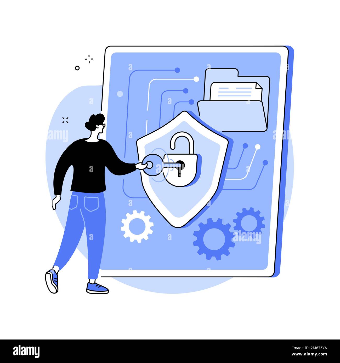 Rights Of Access Abstract Concept Vector Illustration Personal Data