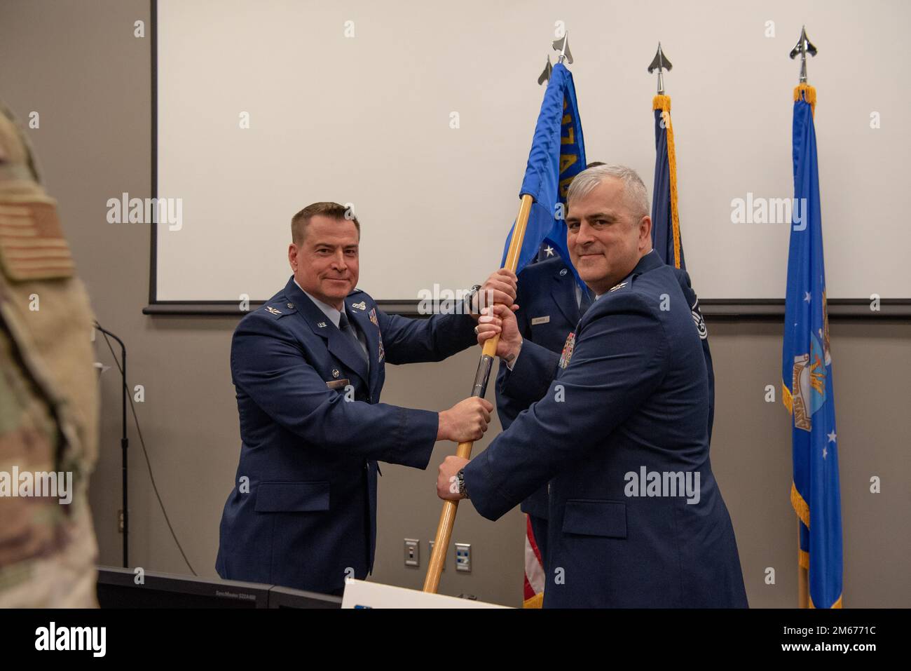 U.S. Air Force Col. Kent Harbaugh assumes command of the 217th Air ...