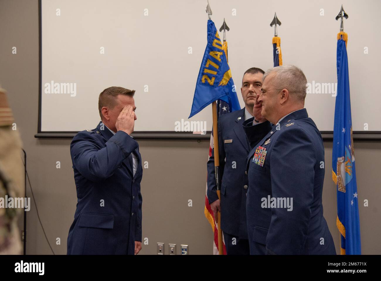 U.S. Air Force Col. Kent Harbaugh assumes command of the 217th Air ...