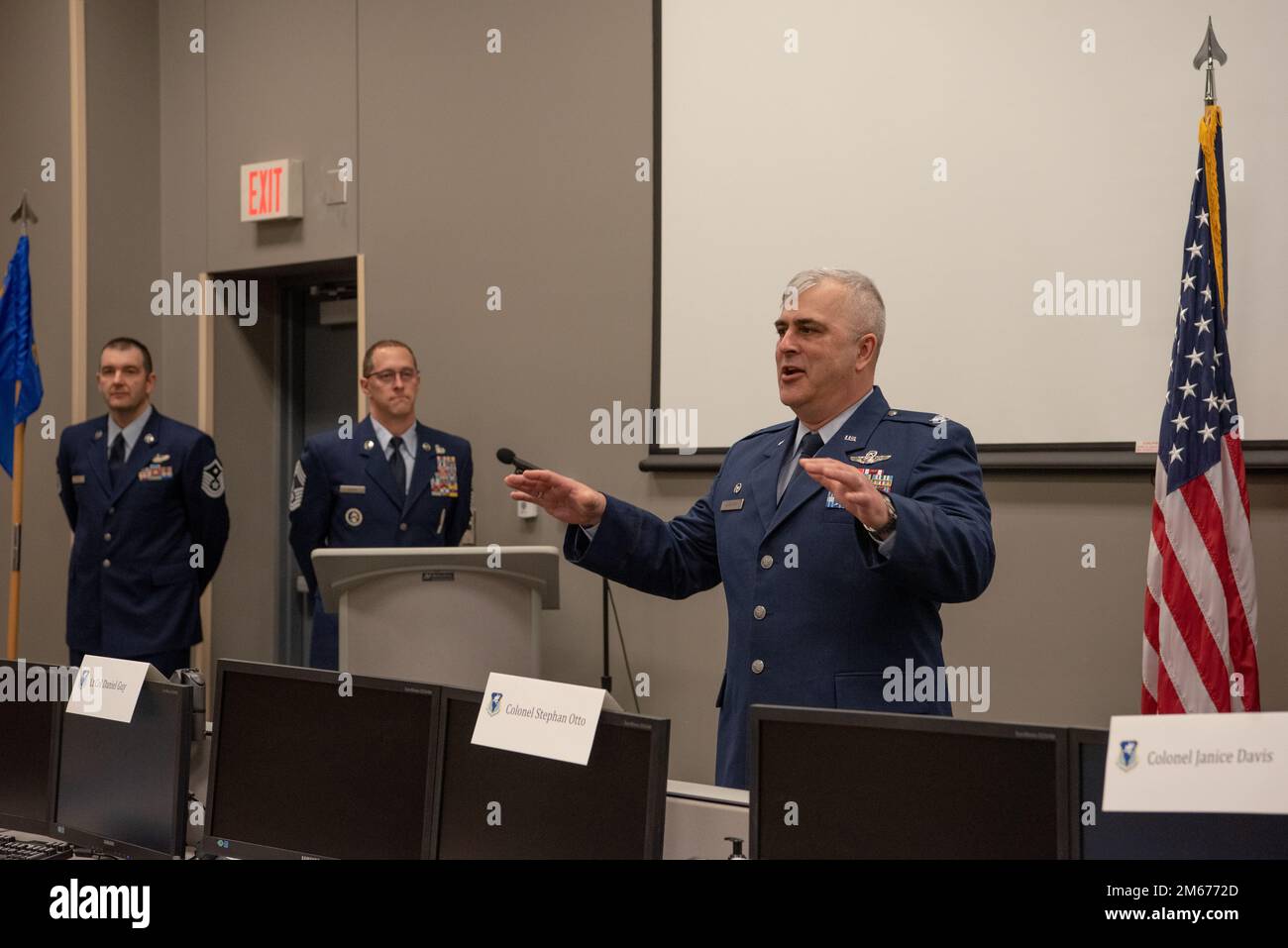 U.S. Air Force Col. Kent Harbaugh assumes command of the 217th Air ...