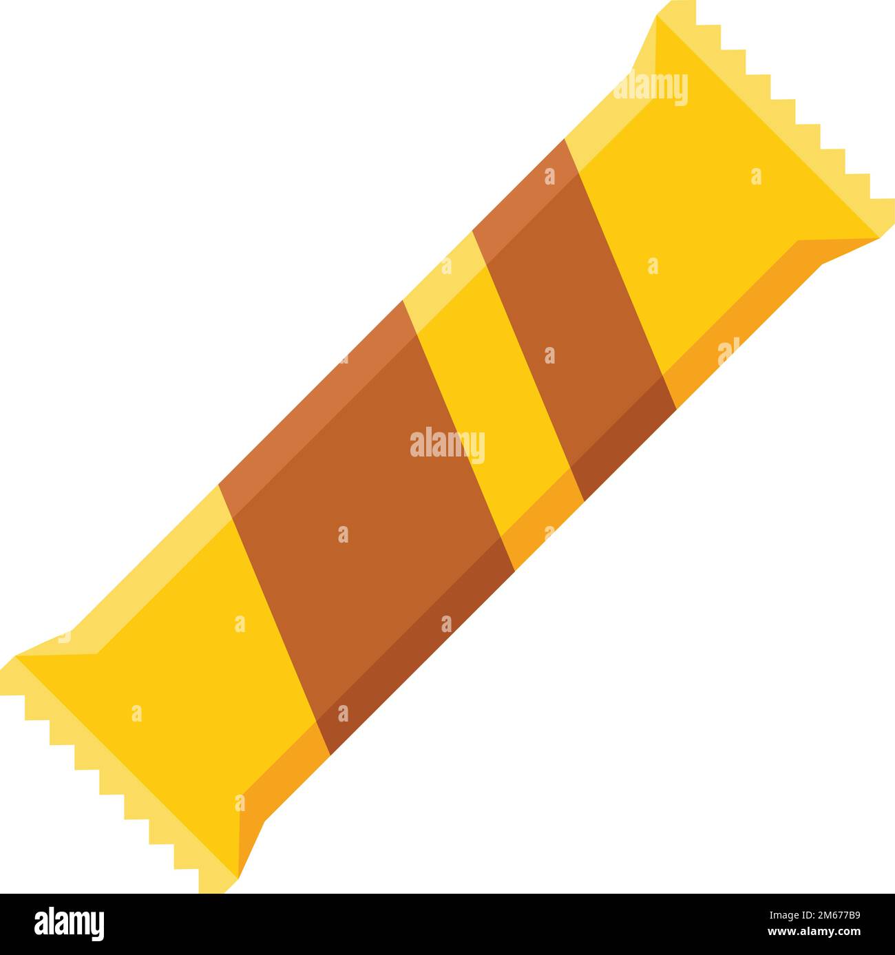 Fast snack bar icon flat vector. Healthy granola. Sweet pack isolated ...