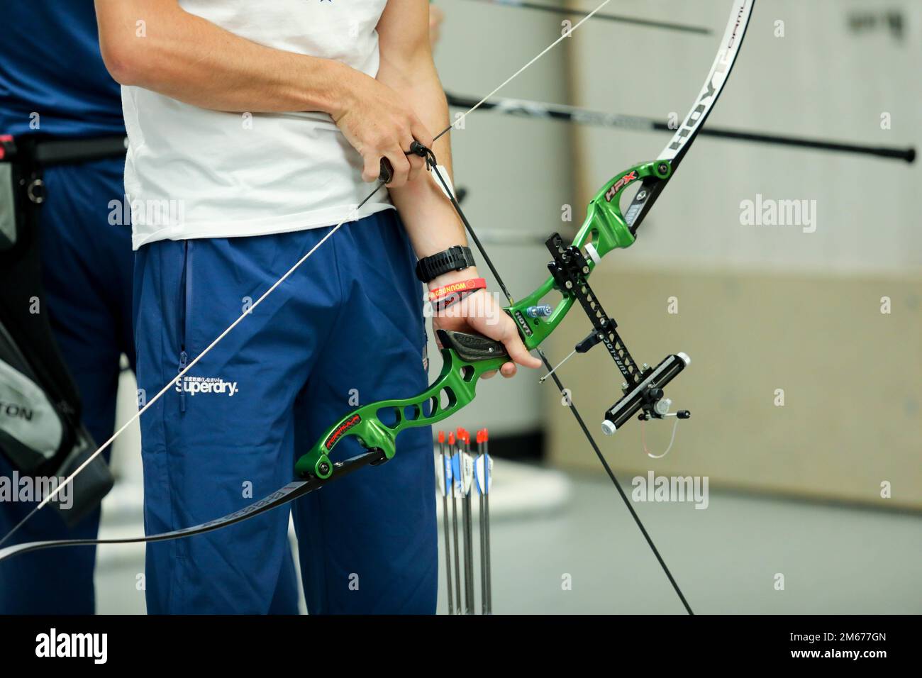The Archery Team works on their archery skills during the Invictus ...