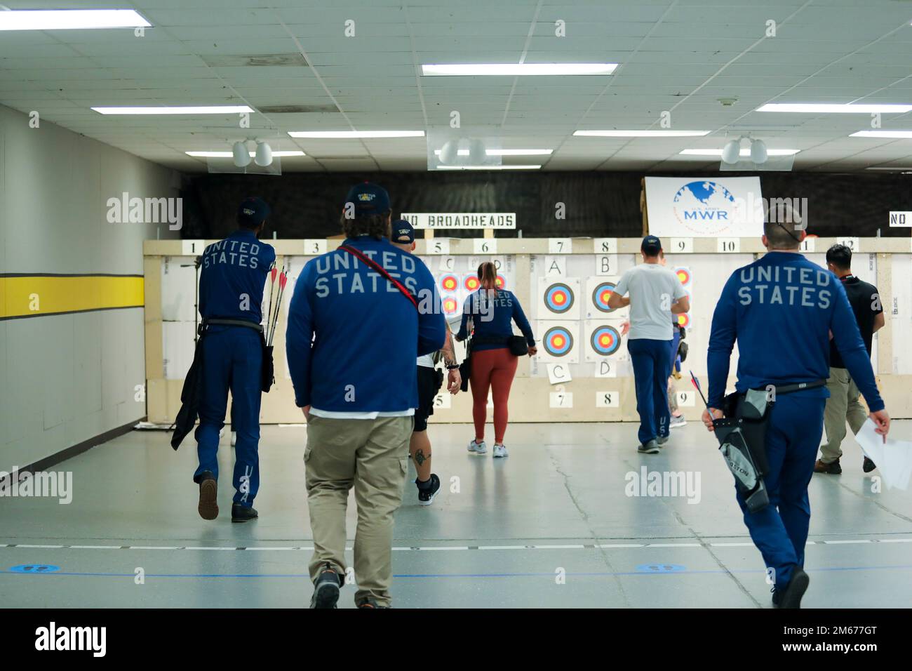 The Archery Team works on their archery skills during the Invictus ...