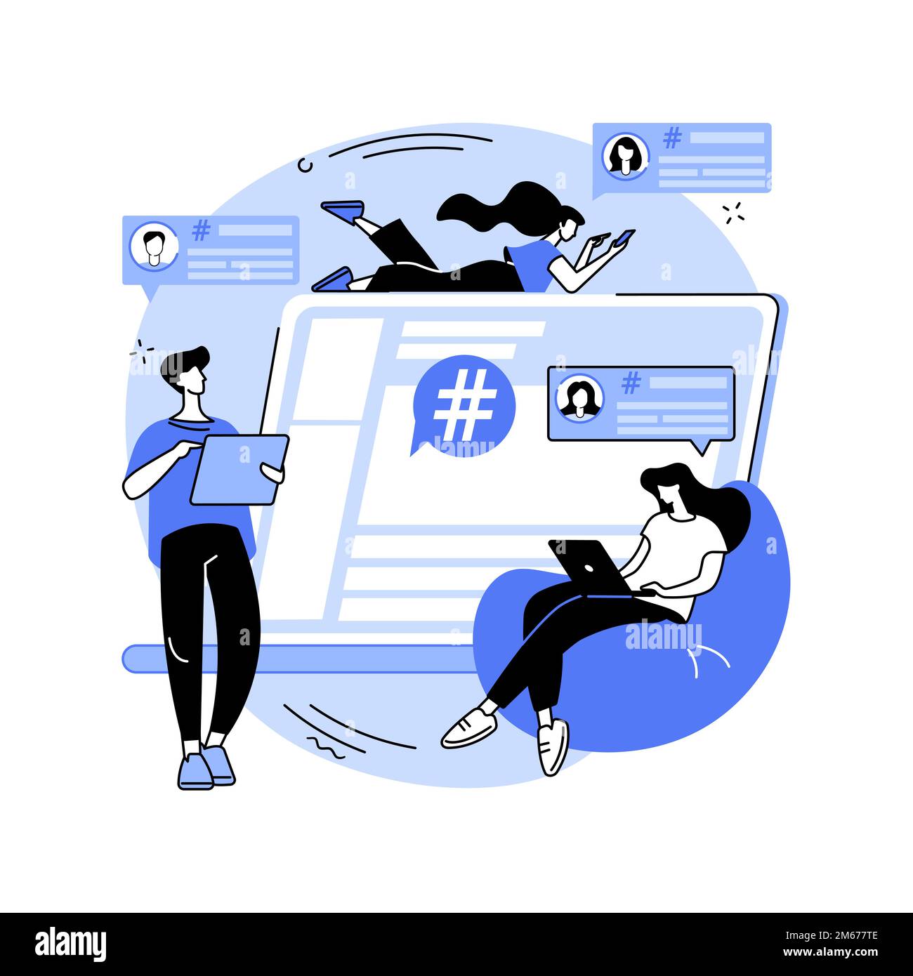 Microblog platform Stock Vector Images - Alamy