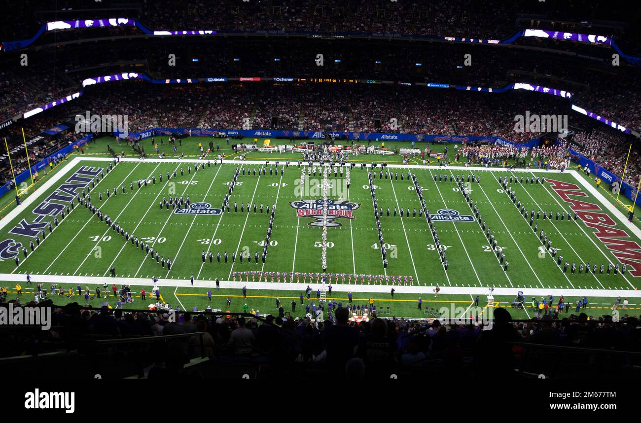 December 31 2022 New Orleans LA U.S.A. Kansas State band during the ...
