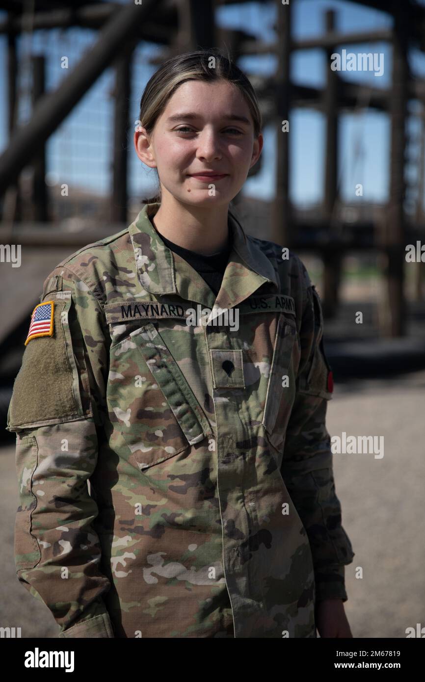 U.S. Army Soldier Mackenzie Maynard, assigned to William Beaumont Army ...