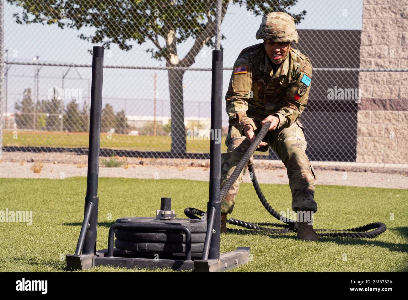 U.S. Army Spc. Matthew Madarang, assigned to the Weed Army Community ...