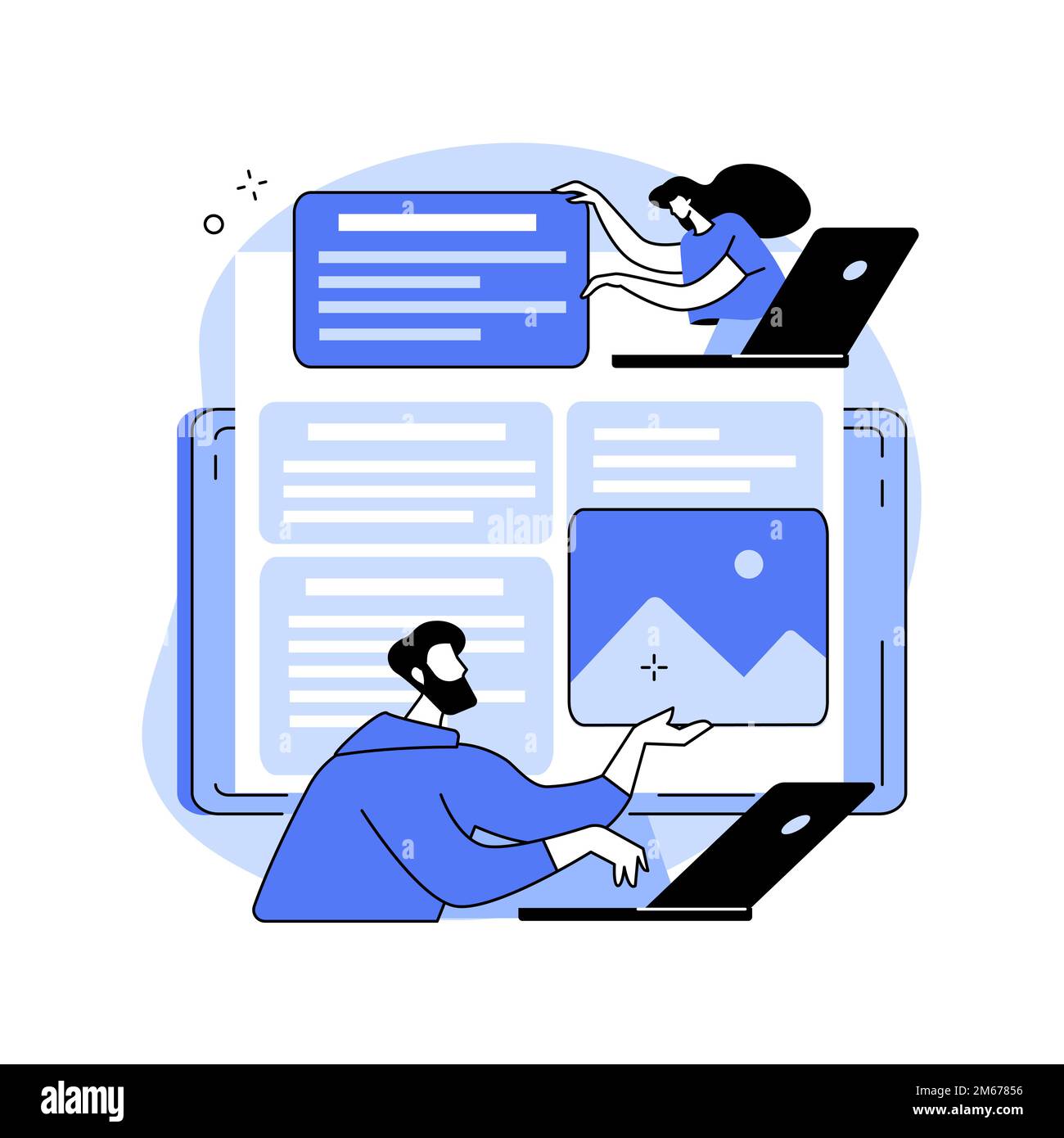 Online editing platform Stock Vector Images - Alamy