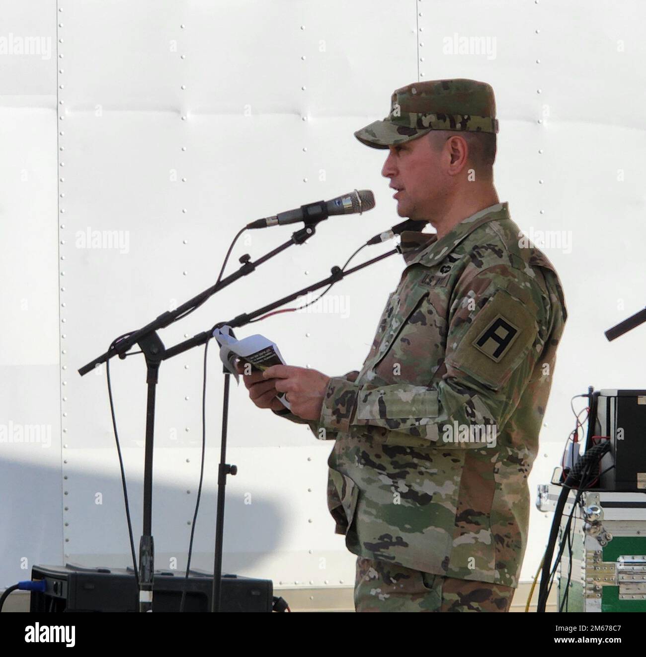 Lt. Col. Ed Escobedo, deputy commanding officer of 120th Infantry ...