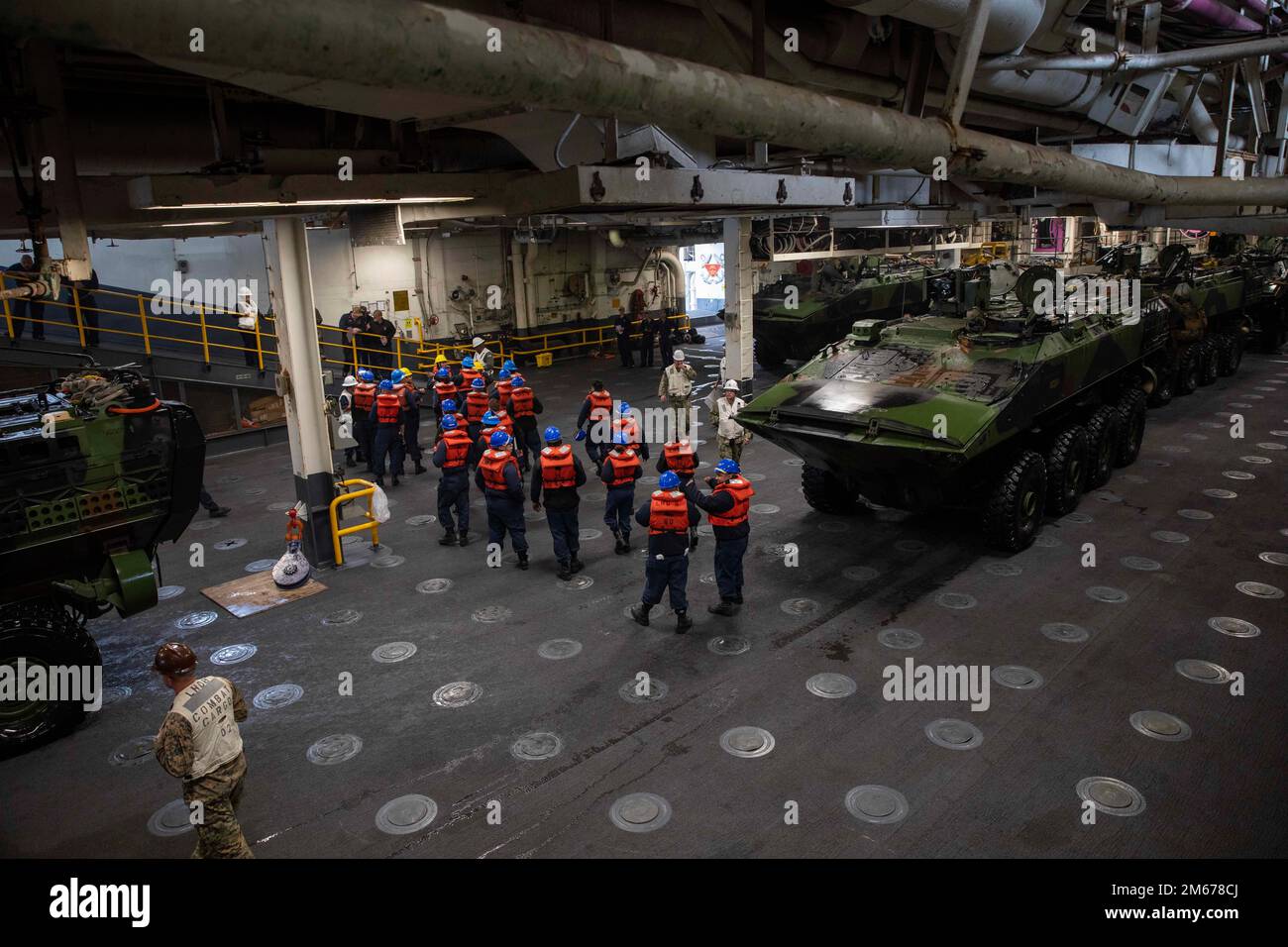 220410-N-VS068-1080 PACIFIC OCEAN (April 10, 2022) - U.S. Navy Sailors ...