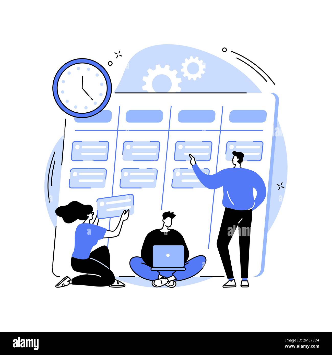 Task Management Abstract Concept Vector Illustration Project Manager