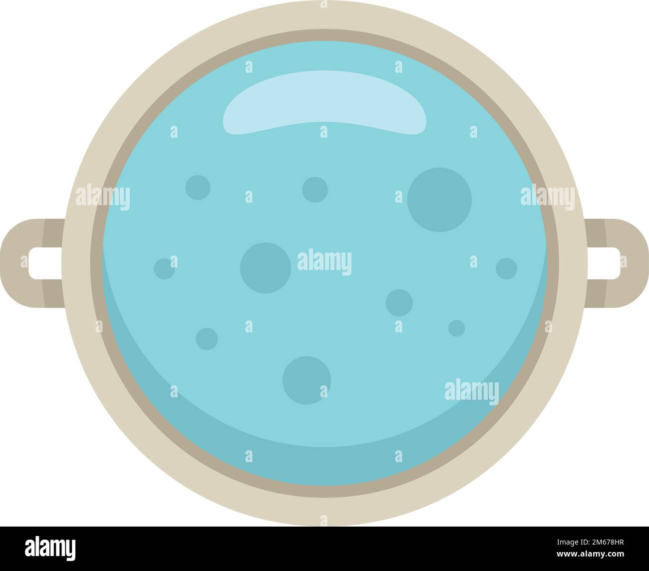 Foot bath water care icon flat vector. Feet spa. Pedicure massage ...