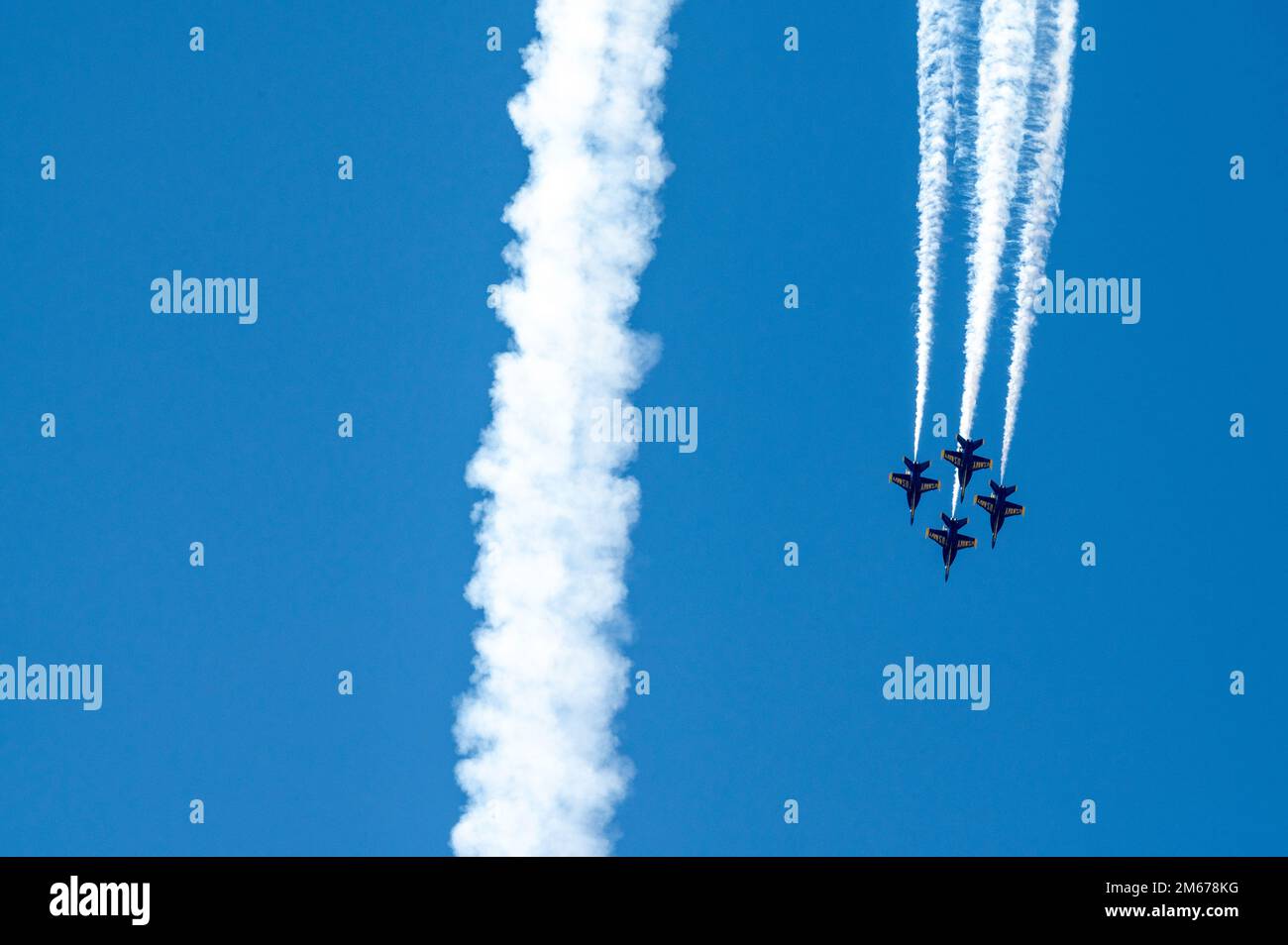 The U.S. Navy Flight Demonstration Squadron, the Blue Angels, perform ...