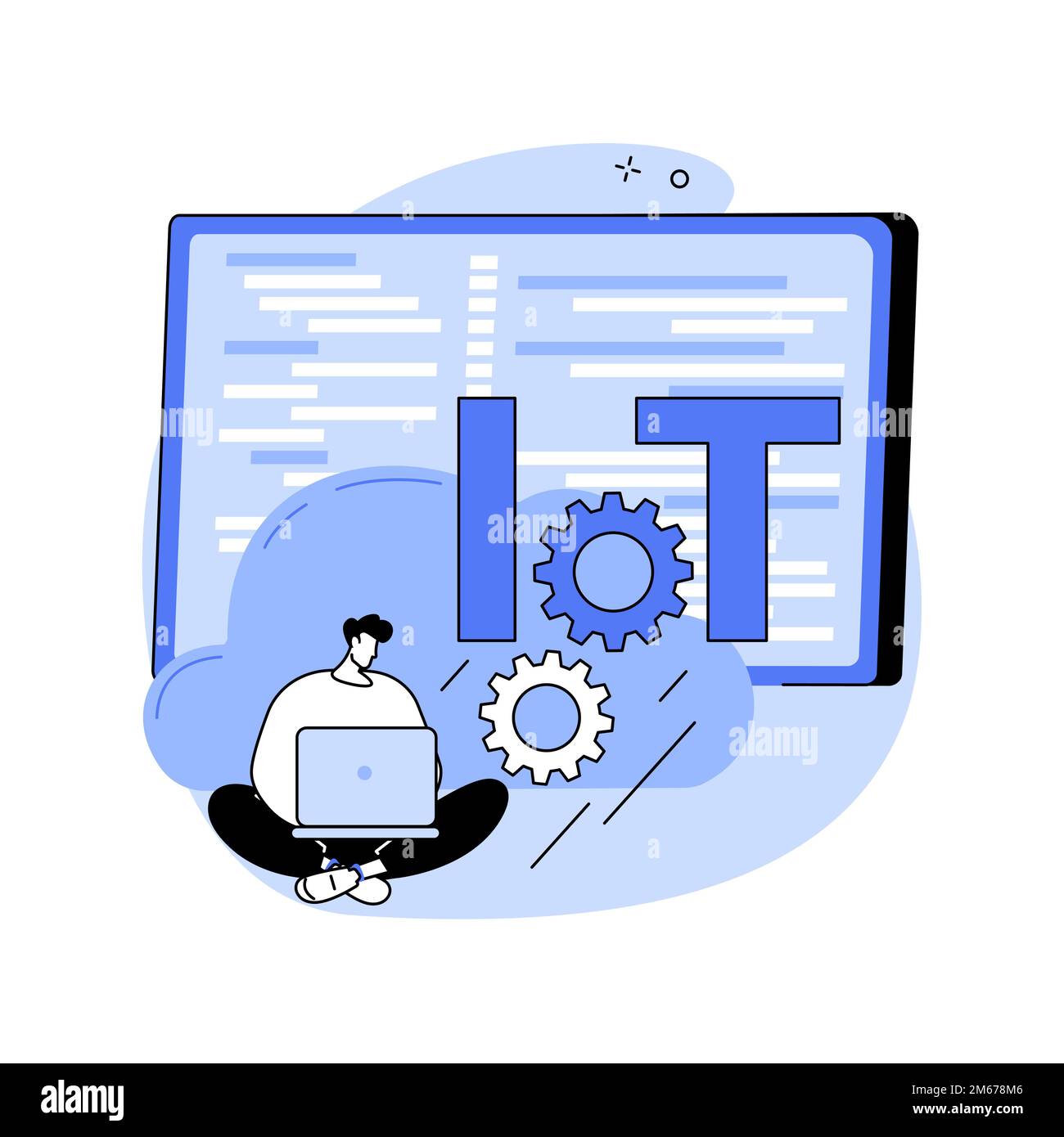 IoT development abstract concept vector illustration. Internet of ...
