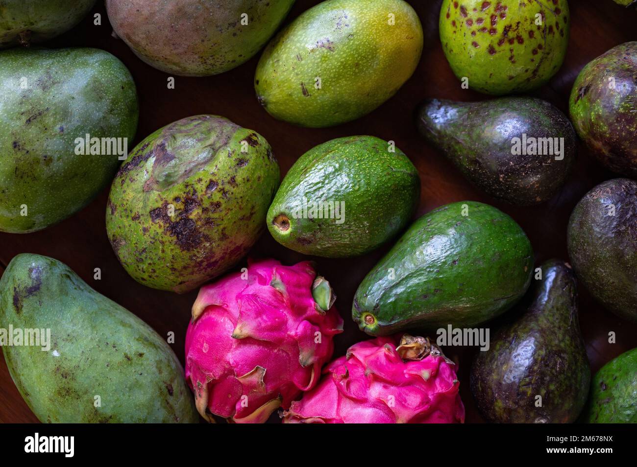 Set of Balinese fruits and vegetables . Flat lay Stock Photo - Alamy