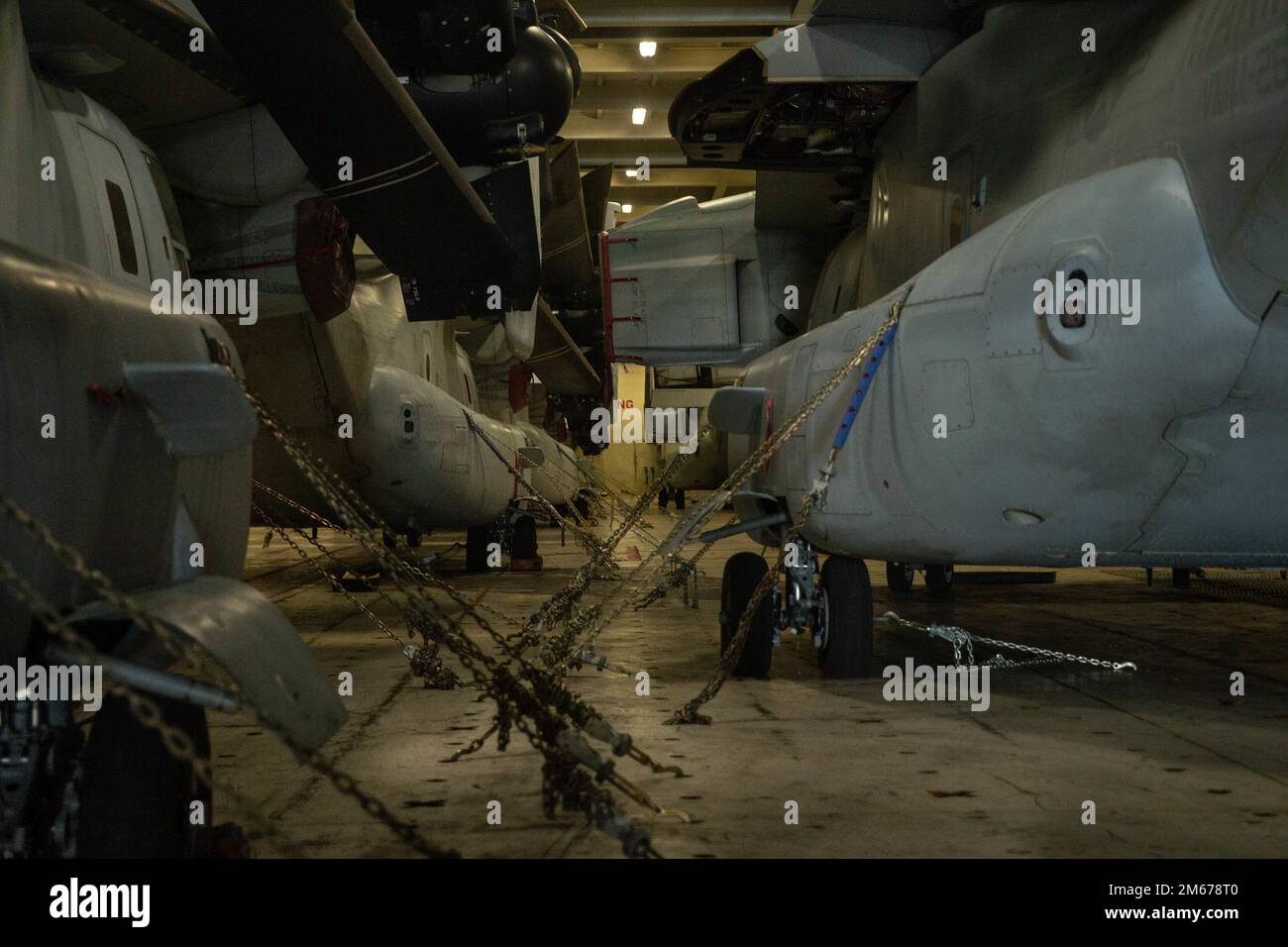 U.S. Marine Corps MV-22 Ospreys with Marine Medium Tiltrotor Squadron ...