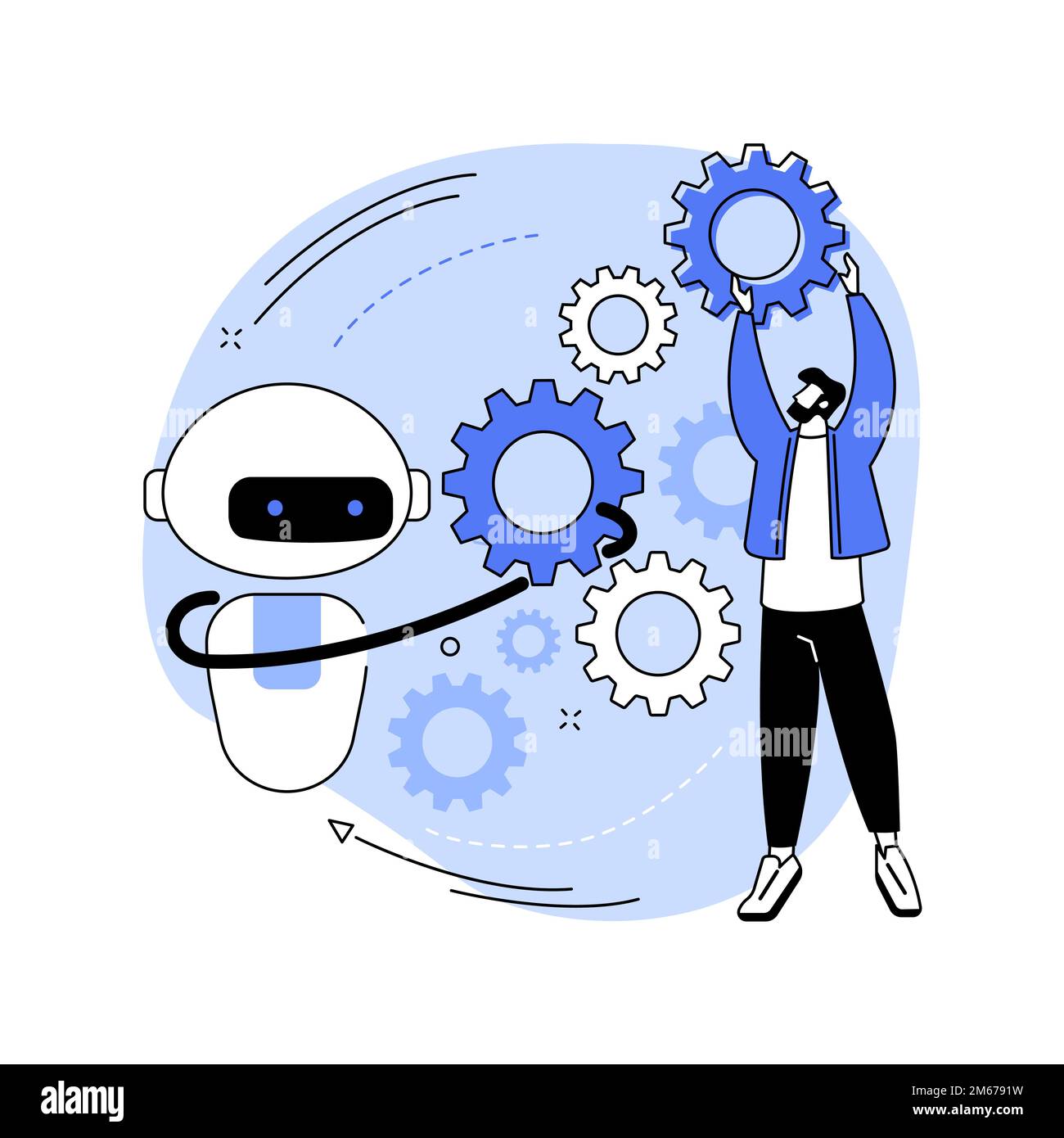 Collaborative robotics abstract concept vector illustration ... Collaborative robotics abstract concept vector illustration ...