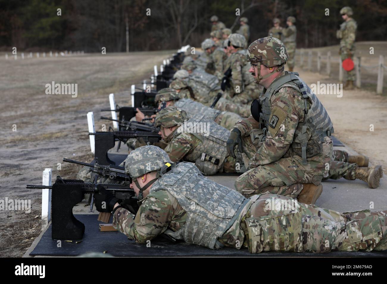 Soldiers zero their weapons during the Best Warrior Competition at Fort ...