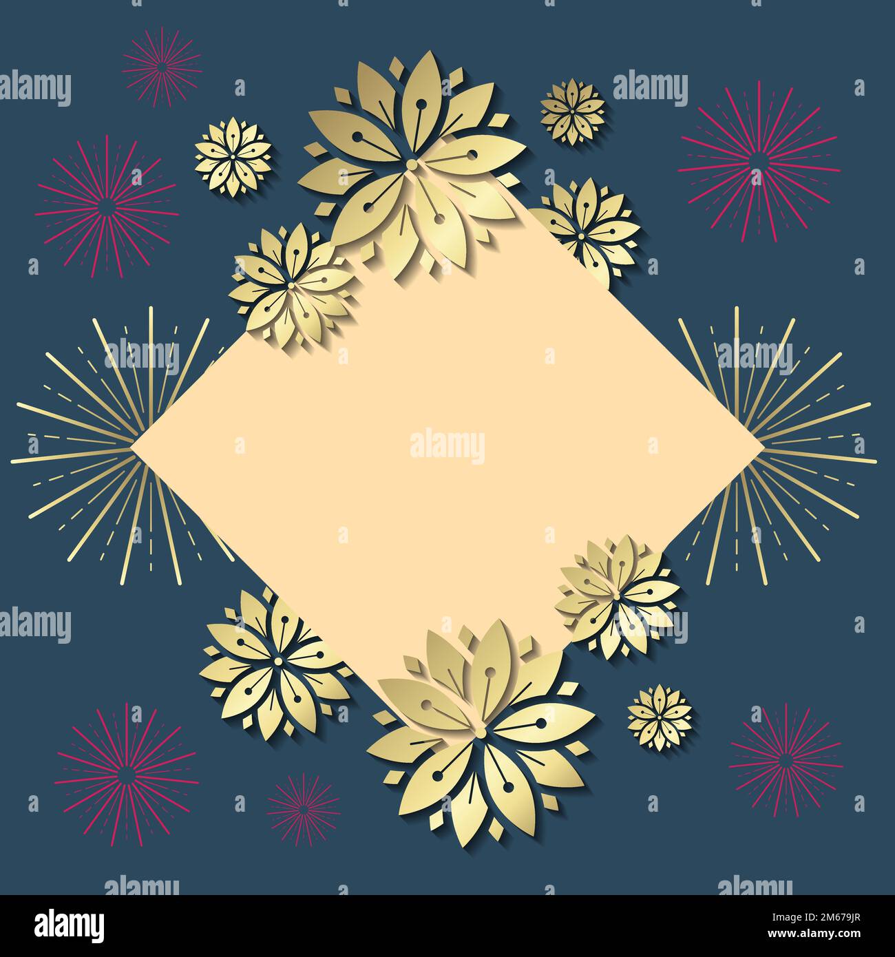Square frame chinese new Stock Vector Images - Alamy