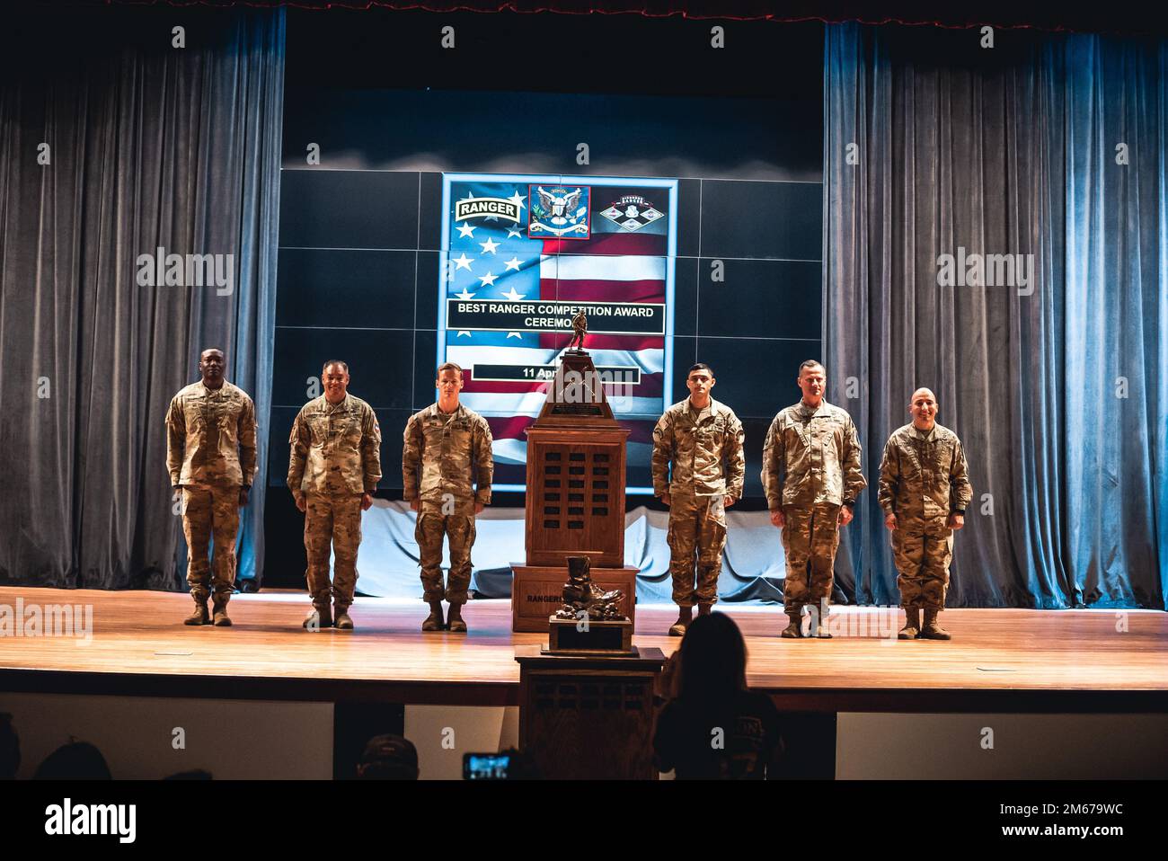 Competitors in the 2022 Best Ranger Competition receiving their awards ...