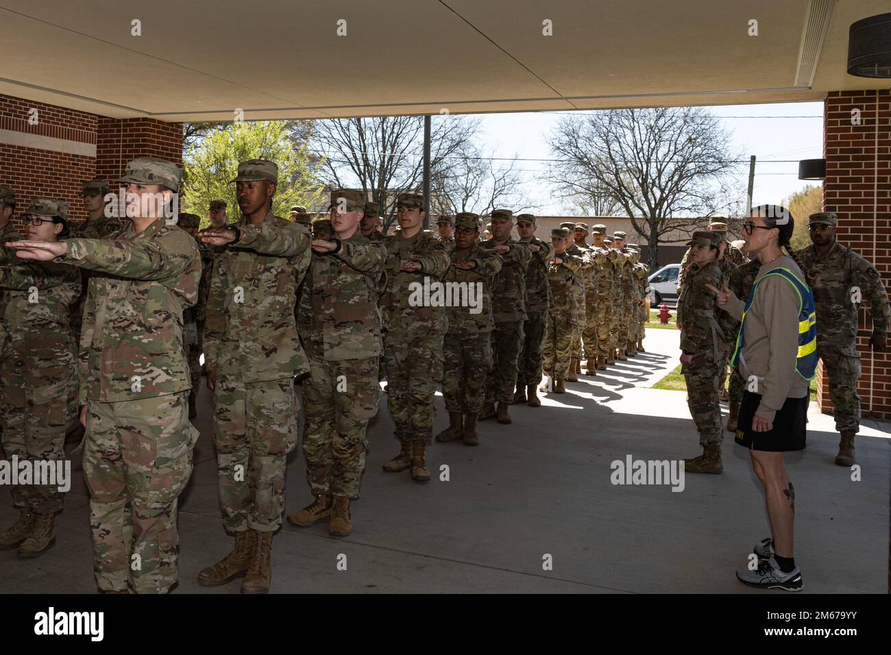 U.S. Army Staff Sgt. Felicia Epperly, a drill sergeant with Company C ...