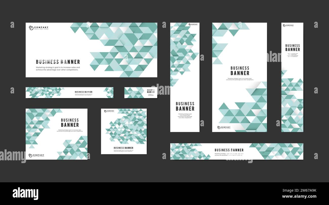 Business banner with abstract design illustration Stock Vector Image ...