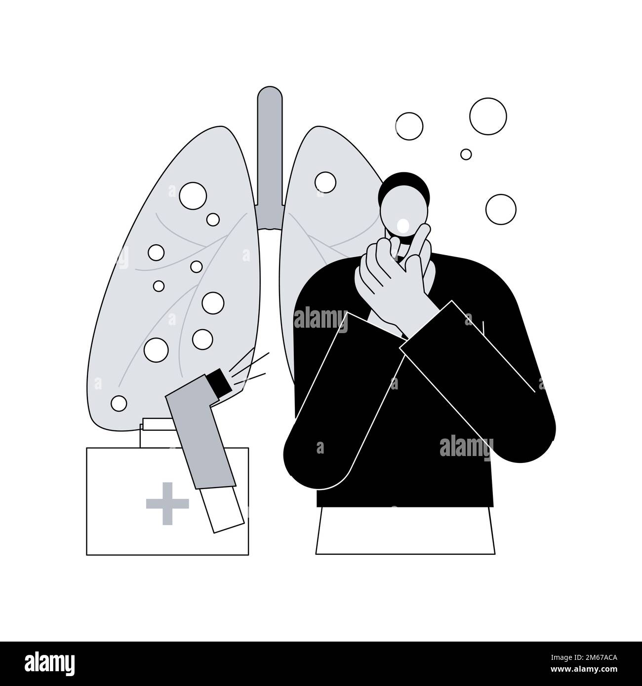 Anaphylaxis abstract concept vector illustration. Severe allergic reaction help, anaphylaxis ...