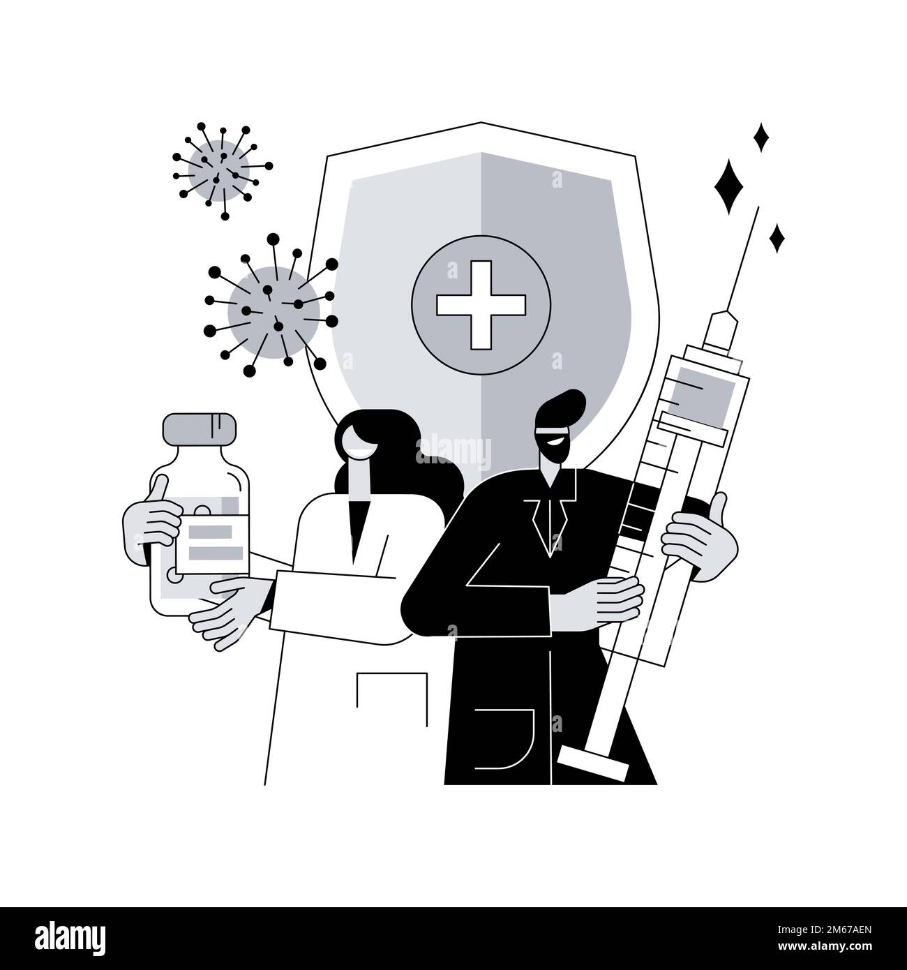 Vaccination program abstract concept vector illustration. Vaccination ...