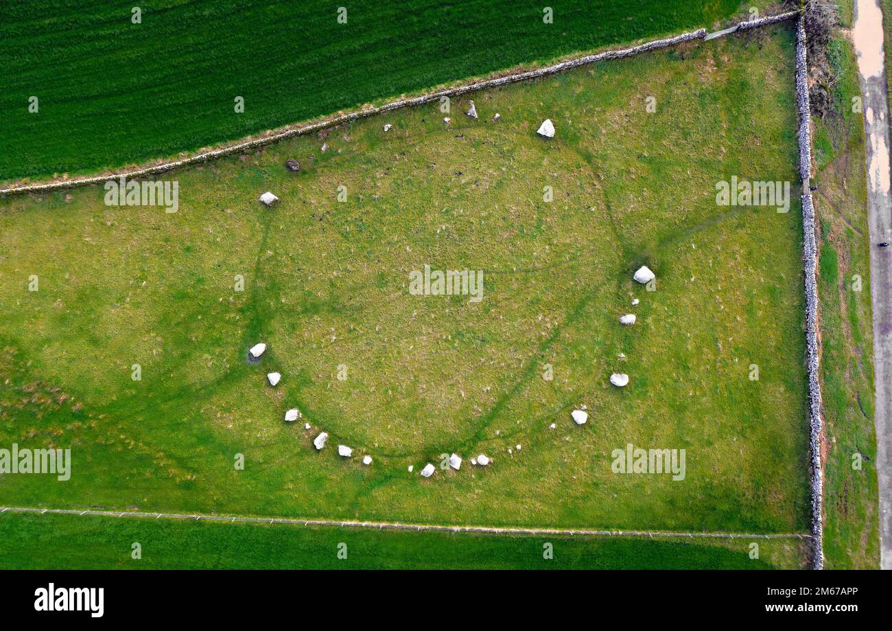 Gamelands prehistoric stone circle near Orton in the Eden Valley ...