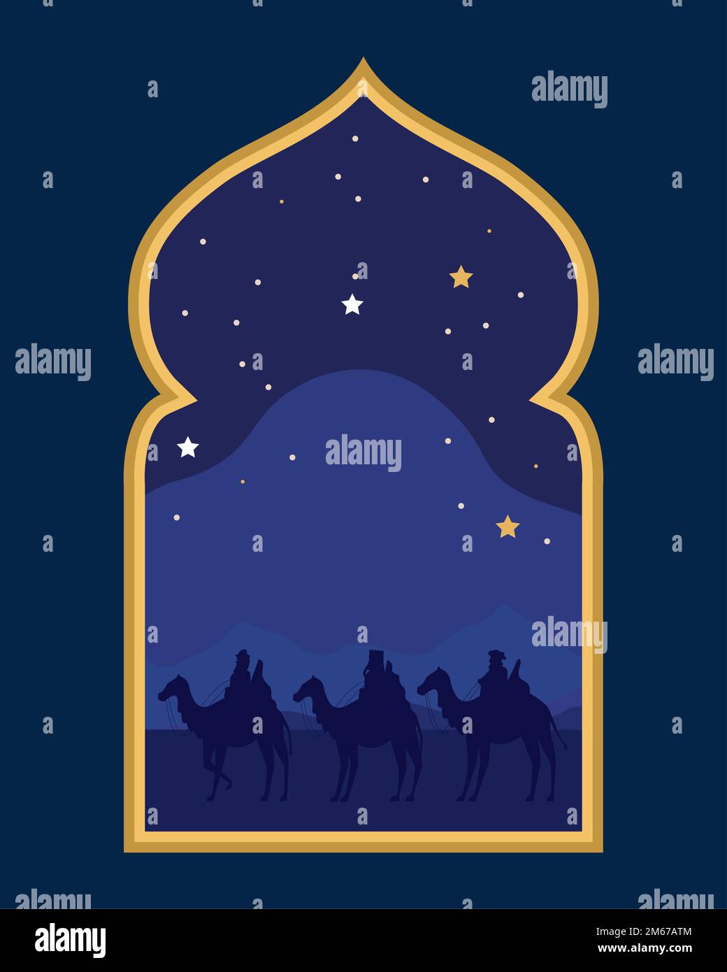 Wise men kings in Stock Vector Images - Alamy