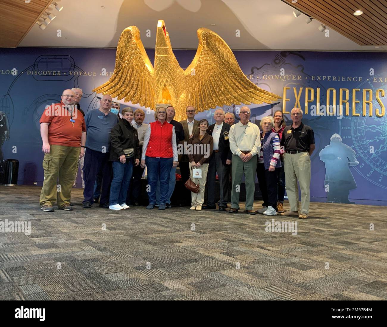 Volunteers and staff members from the Hampton Roads Naval Museum are ...